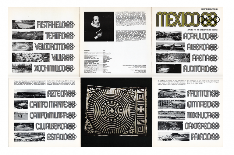 El eco del icónico diseño de México 68 —Próxima estación: jai alai ...